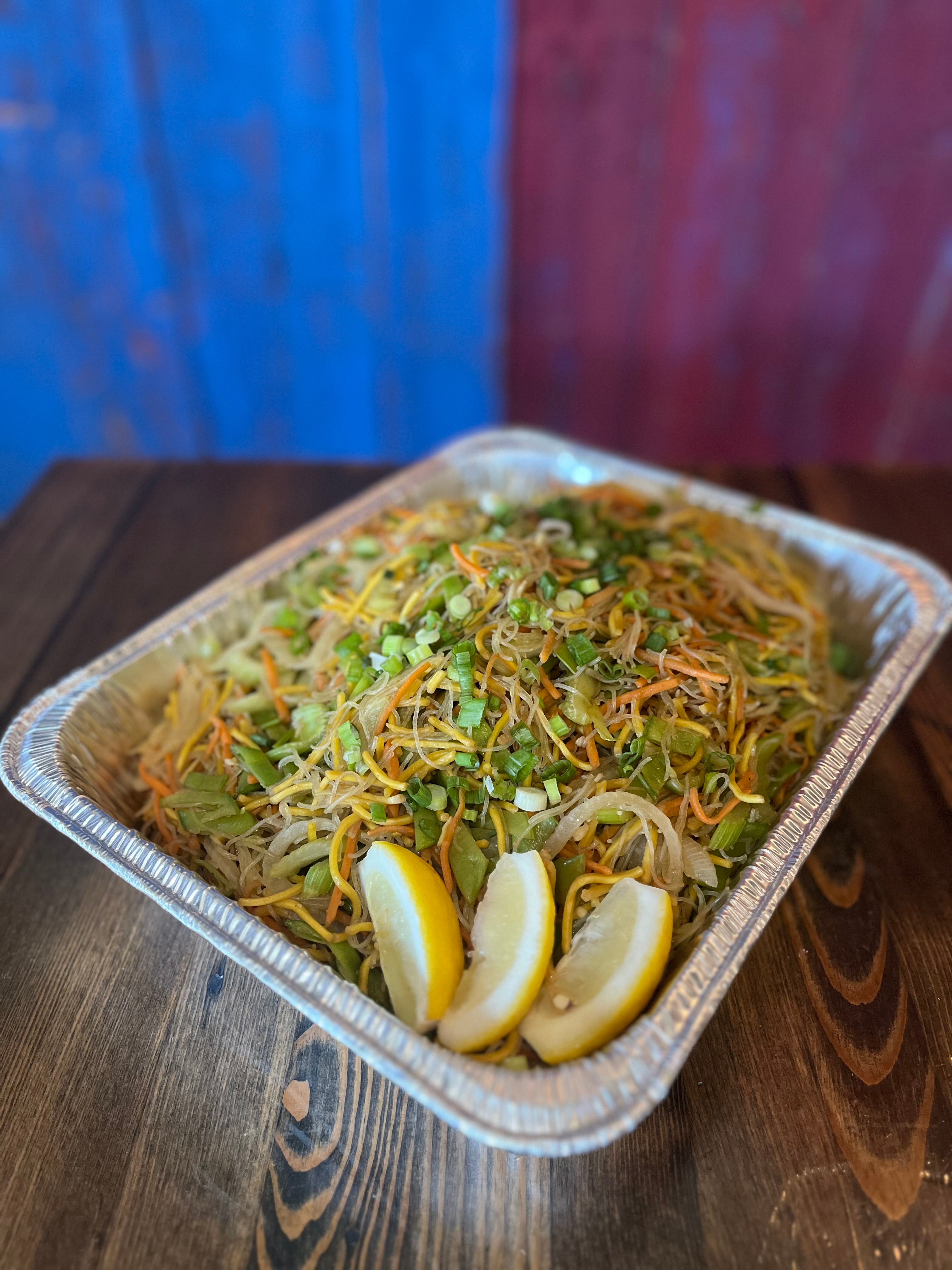 Catering Tray Pancit - Filipino Noodles Catering Tray | Flip 'n Patties ...